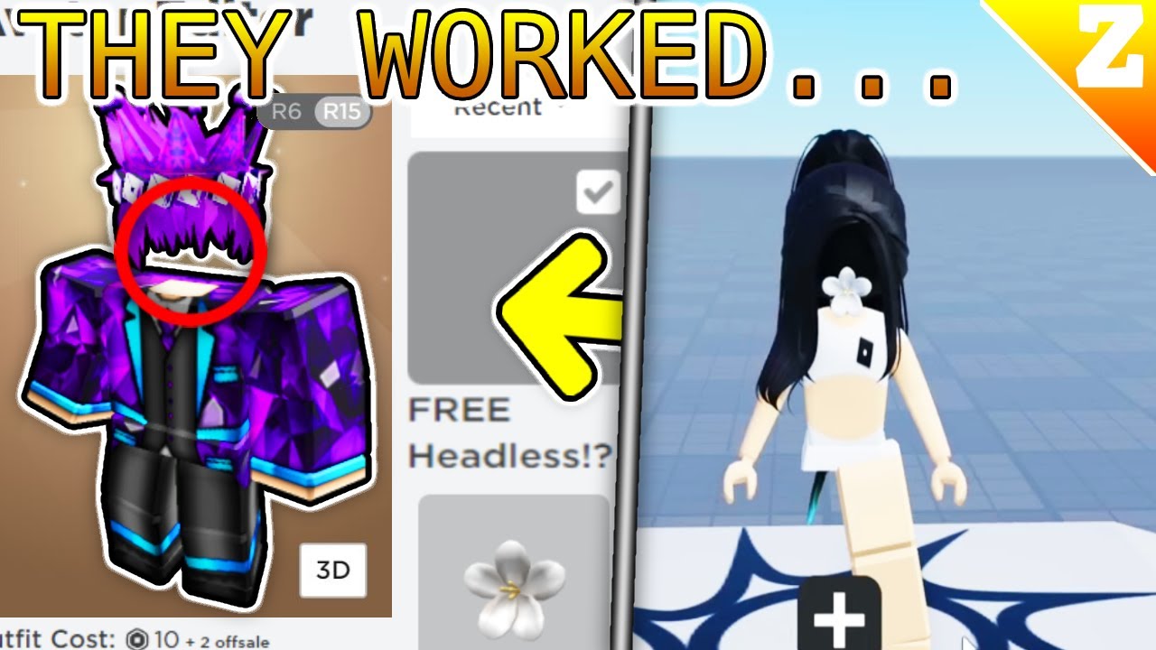 Reacting To FREE Roblox Avatar Tricks and testing if they WORK! (Mind ...