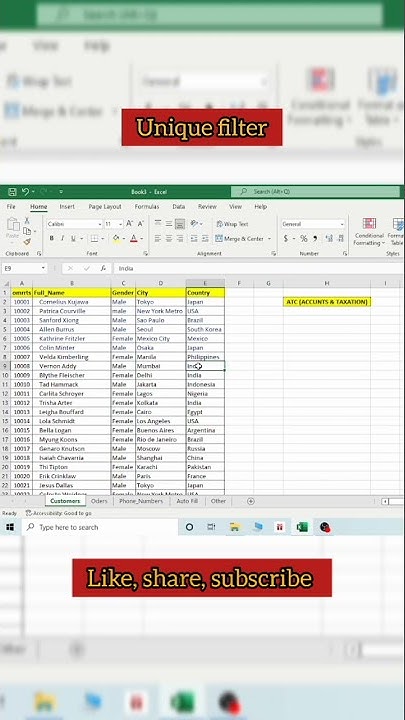 part 16:- tricks and tips of Excel 😊 #shorts #excel #exceltips #exceltutorial #viral # ...