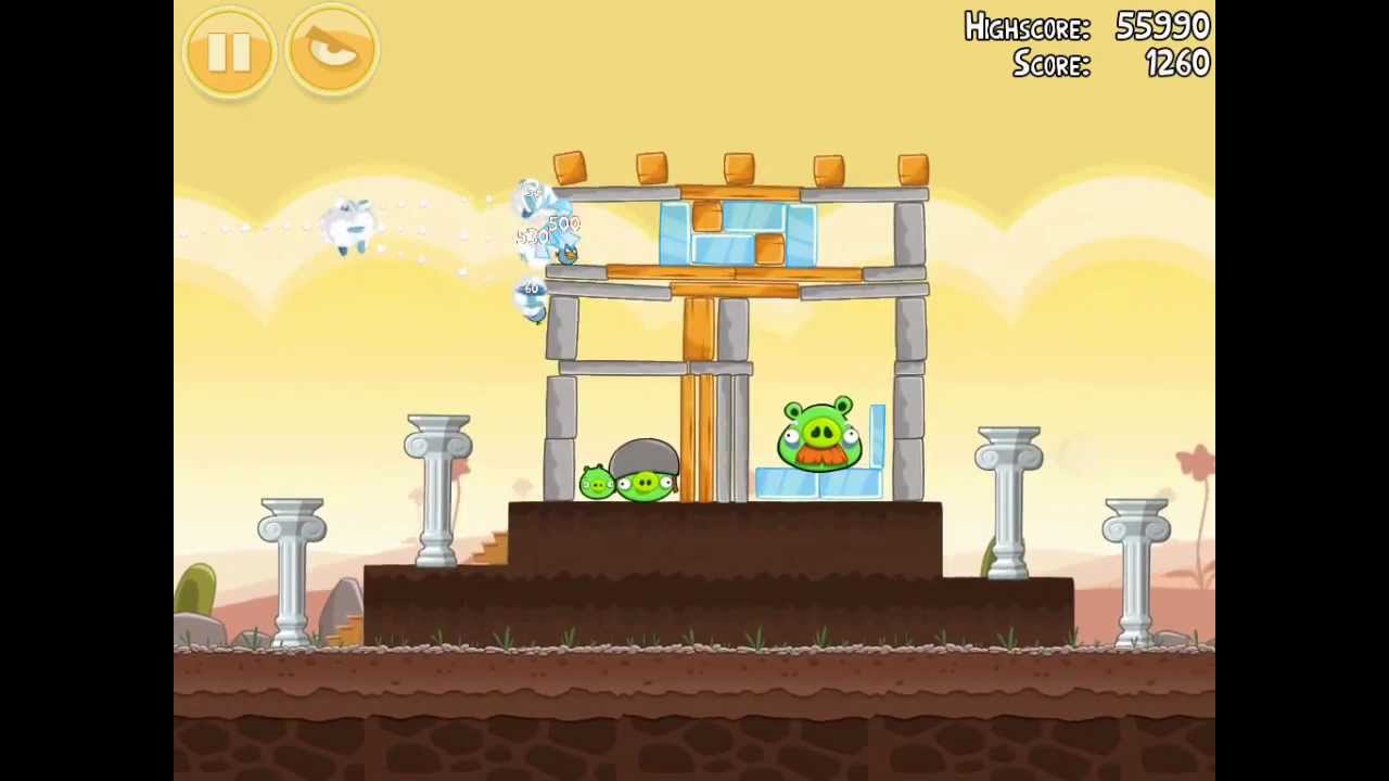 Angry Birds Poached Eggs 3-12 Walkthrough 3 Star - YouTube