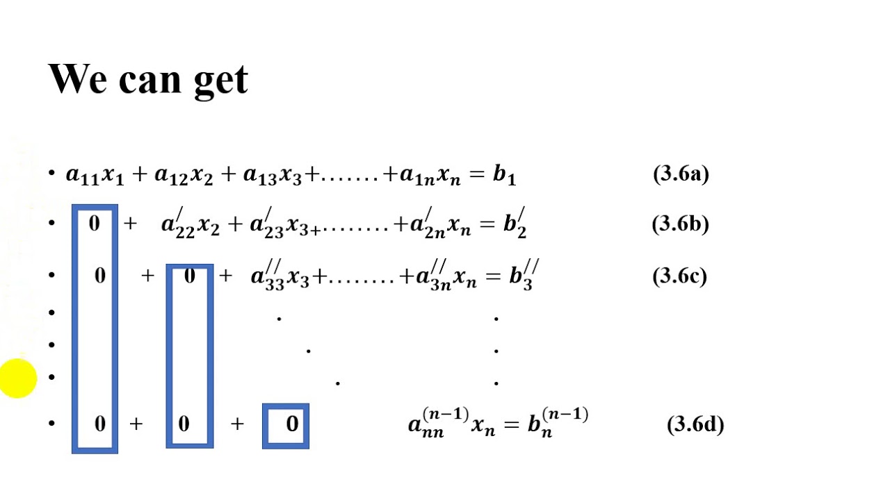 Gauss elimination - YouTube