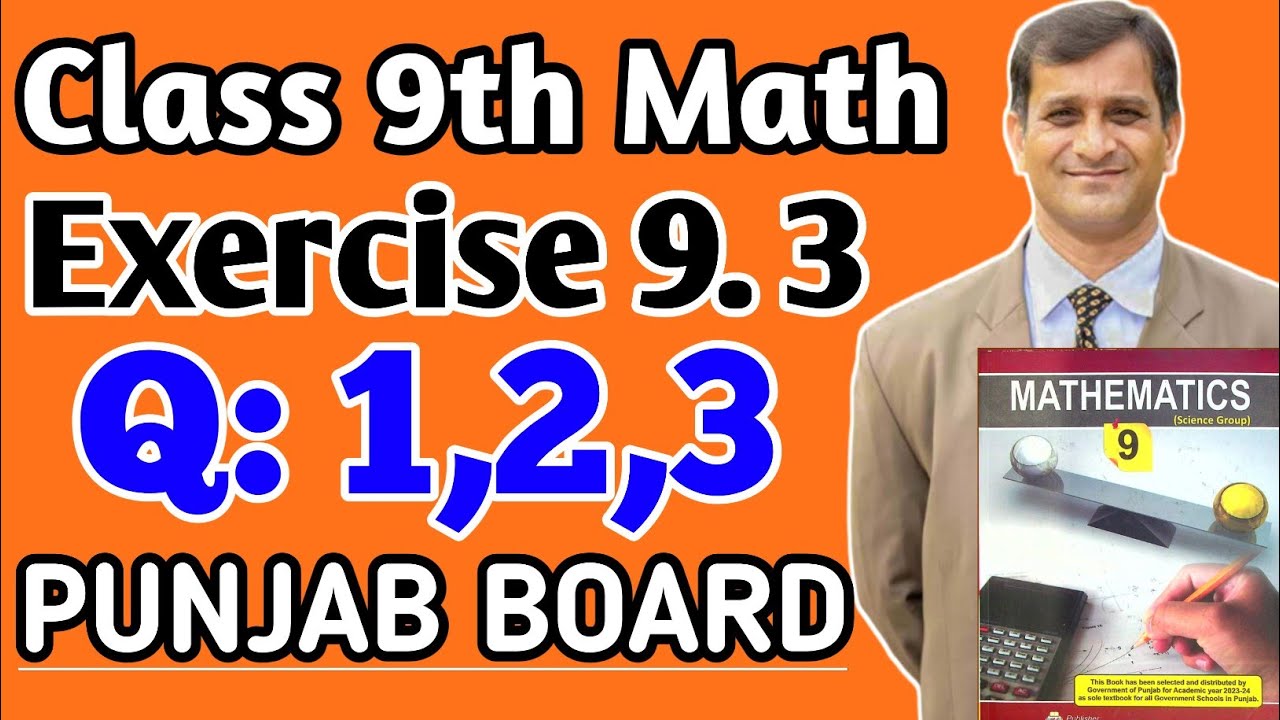 Class 9 Exercise 9.3 Q no 1to 3 Punjab Text Book Board Maths Ex 9.3 ...