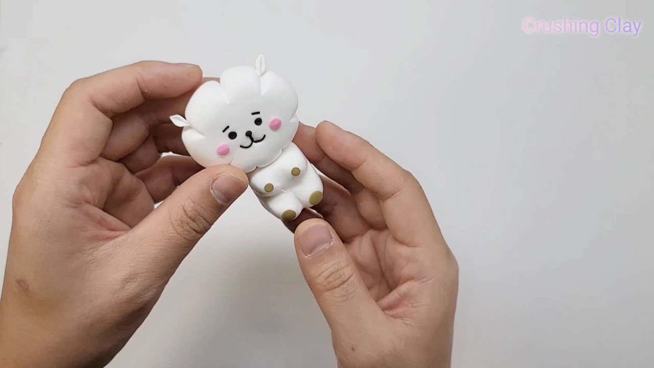How to make RJ[BT21] Clay figure. || 알제이[BT21] 클레이로 만들기 || BTS(방탄소년단) x ...