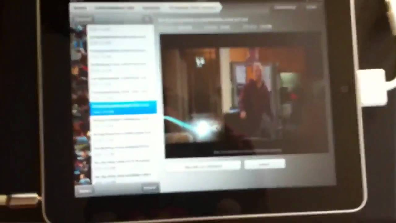 Ipad on tv using apple ipad tv kabel - YouTube