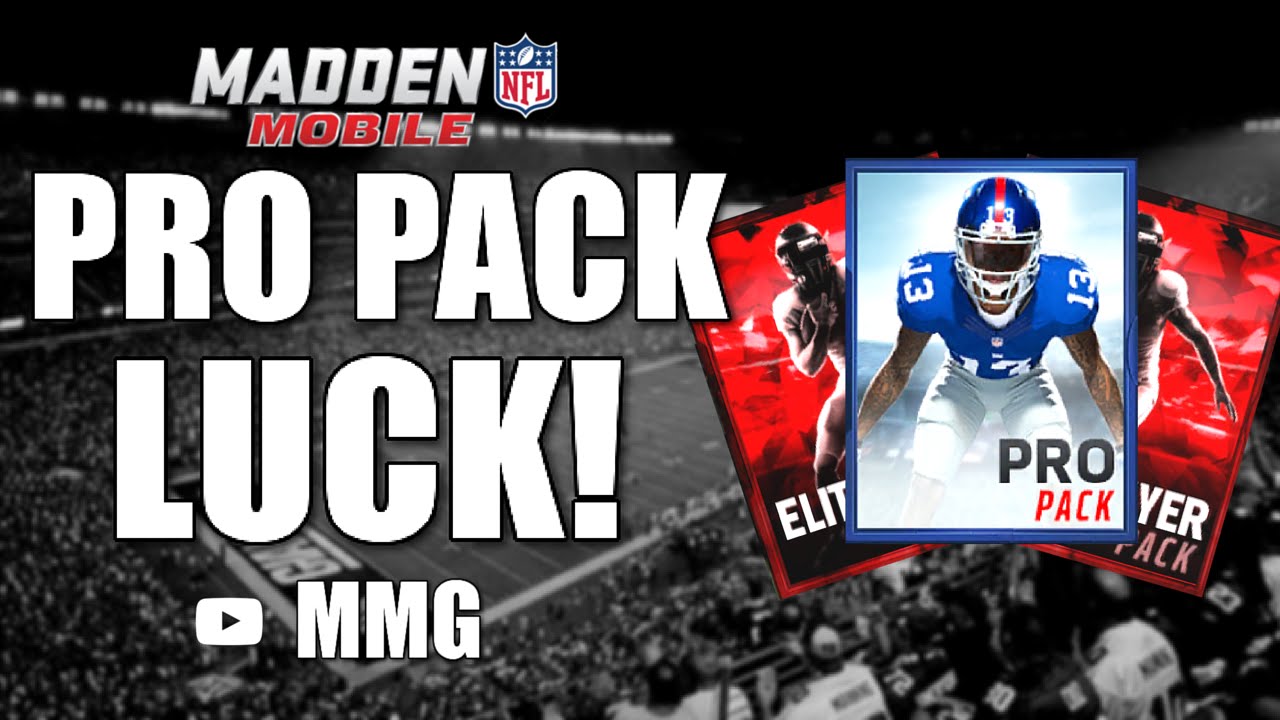 Pro Pack Luck is REAL! :- Pro Pack Opening Madden Mobile 16 - YouTube