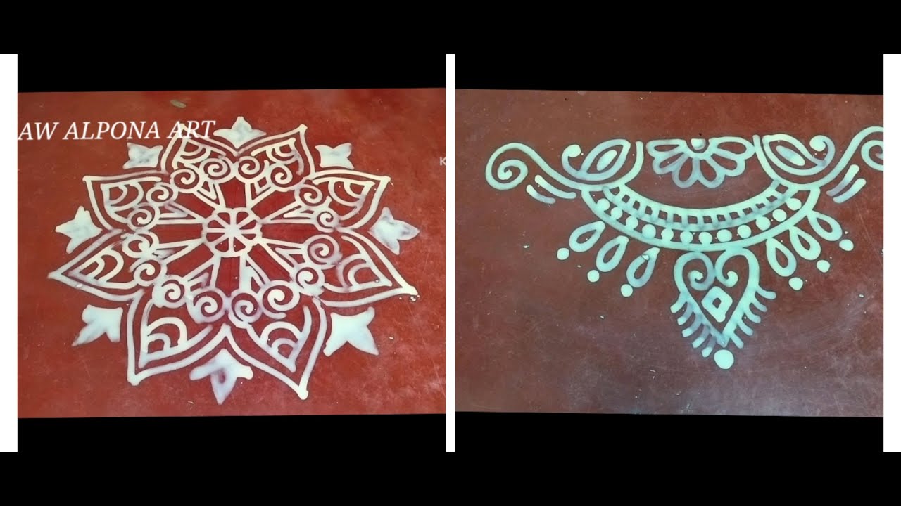 2 UNIQUE ALPONA DESIGN FOR ANY BEGINNERS II DRAW ALPONA ART II DRAW ...