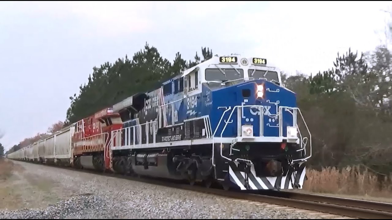 NS & CSX Rail Action in Savannah, GA Featuring Nickel Plate and CSXT ...