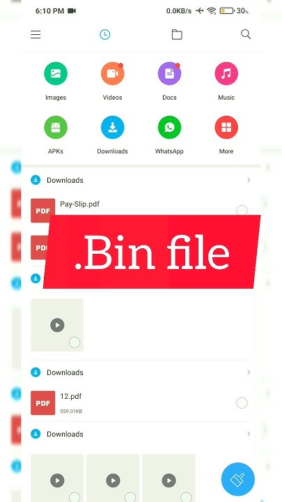How To Open BIN File In Android - Best BIN Files Opener or Extractor l ...