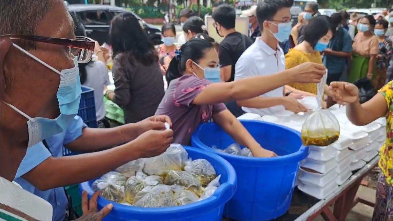 18 6 2023 သရက်တောကျောင်းတိုက် သဘာဝတရားရိပ်သာ၌ နေ့စဥ် ထမင်း ဟင်း အဟာရဒါန