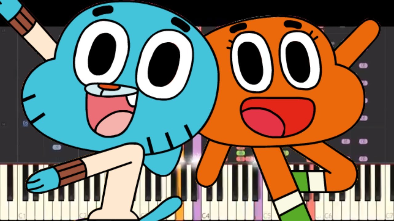 IMPOSSIBLE REMIX - The Amazing World Of Gumball Theme Song - Piano ...