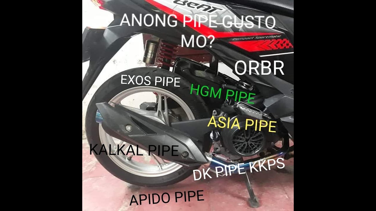 Honda beat fi pipe compilation - YouTube