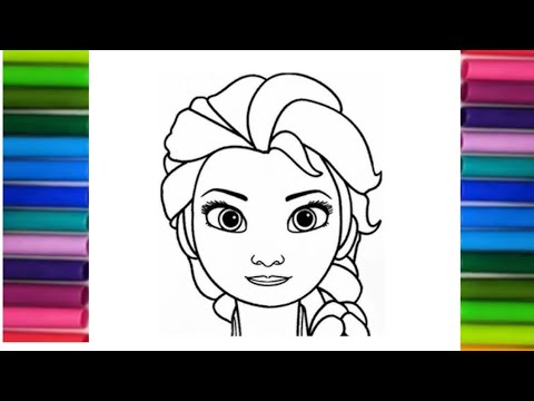 How to Draw Elsa’s Face Step by Step | Easy Drawing Tutorial - YouTube