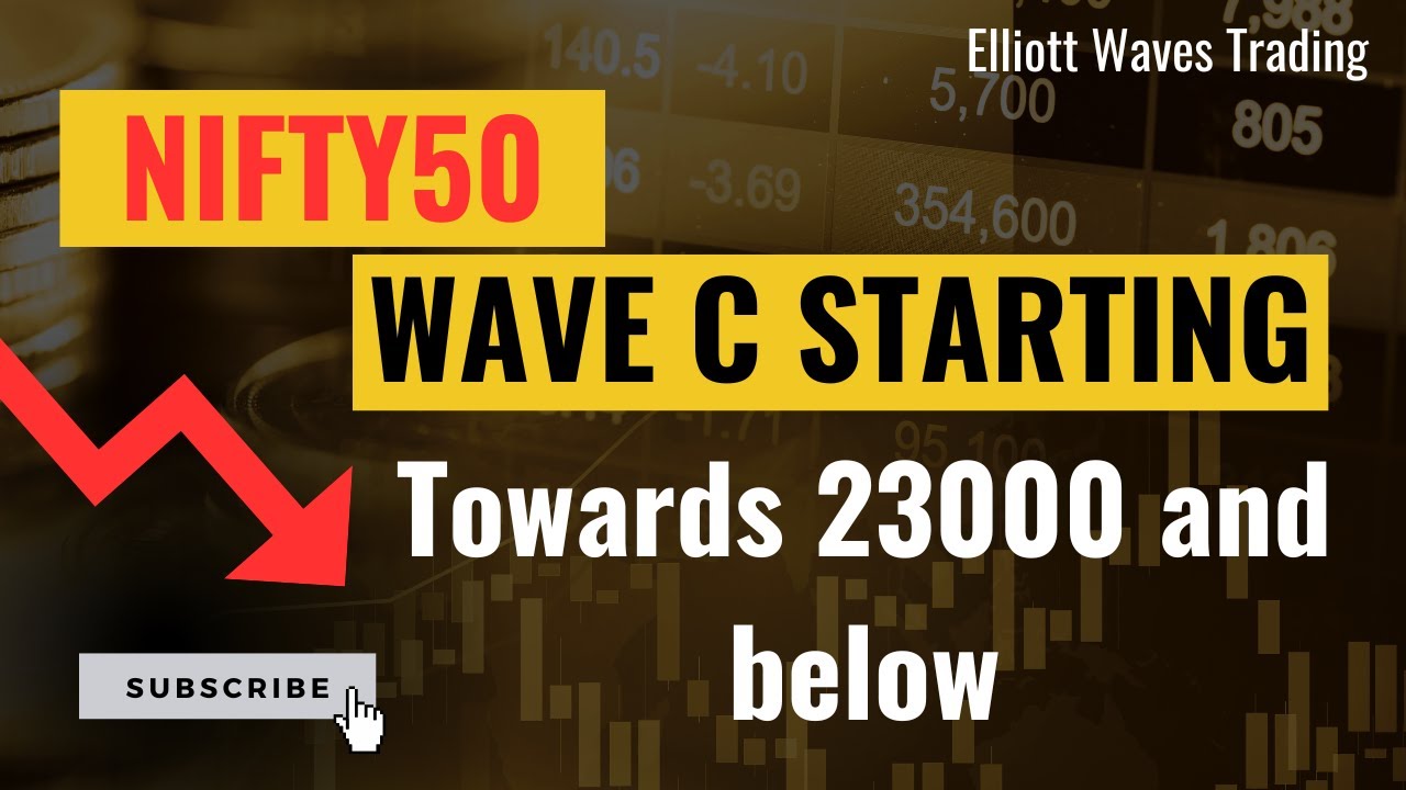 NIFTY Starting Wave C of ABC Down Towards 23000 - YouTube