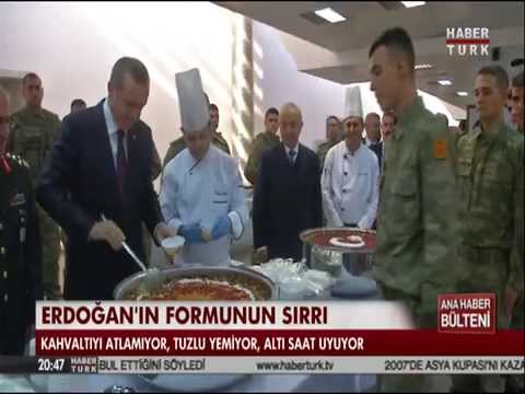 Cumhurbaşkanı Recep Tayyip Erdoğan'ın beslenmesi