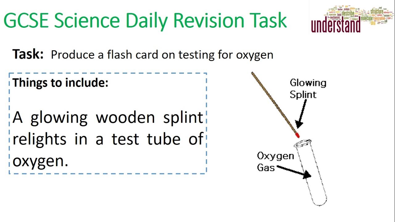 GCSE Science Daily Revision Task 51 Testing For Oxygen YouTube GCSE Science Daily Revision Task 51 Testing For Oxygen YouTube