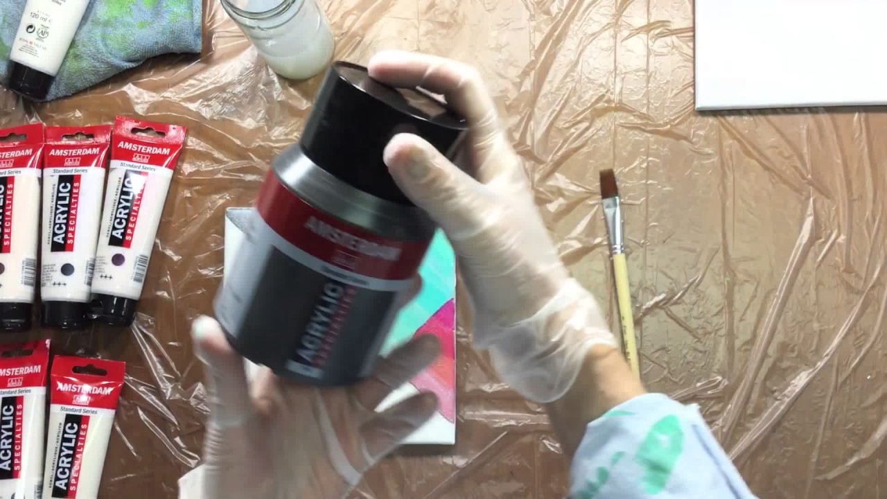 ( 115 ) Acrylic pouring testing new pearl colours - YouTube