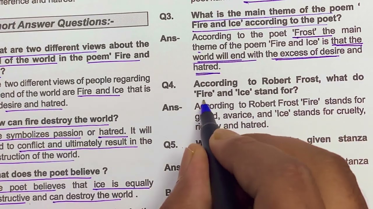Fire And Ice Class 10 English Class 10 English Fire And Ice Most Fire And Ice Class 10 English Class 10 English Fire And Ice Most