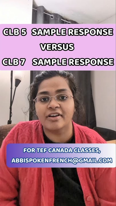 CLB 5 versus CLB 7 sample response - TEF Canada Speaking Test #tef # ...
