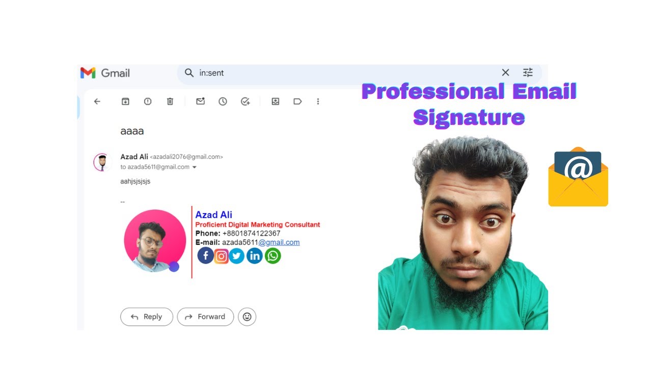 How to create a professional Email Signature | How to design an Email ...