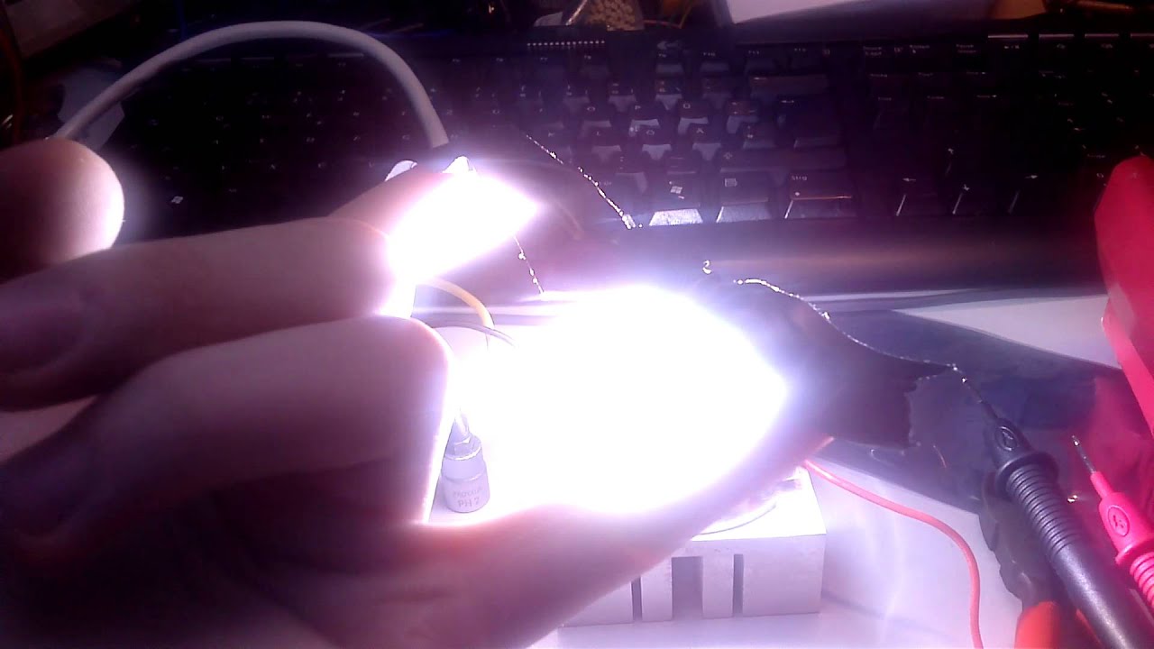 100W LED with Reflector and Lens - YouTube