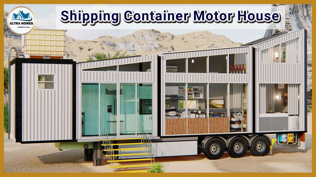 Shipping Container House on Wheels - YouTube
