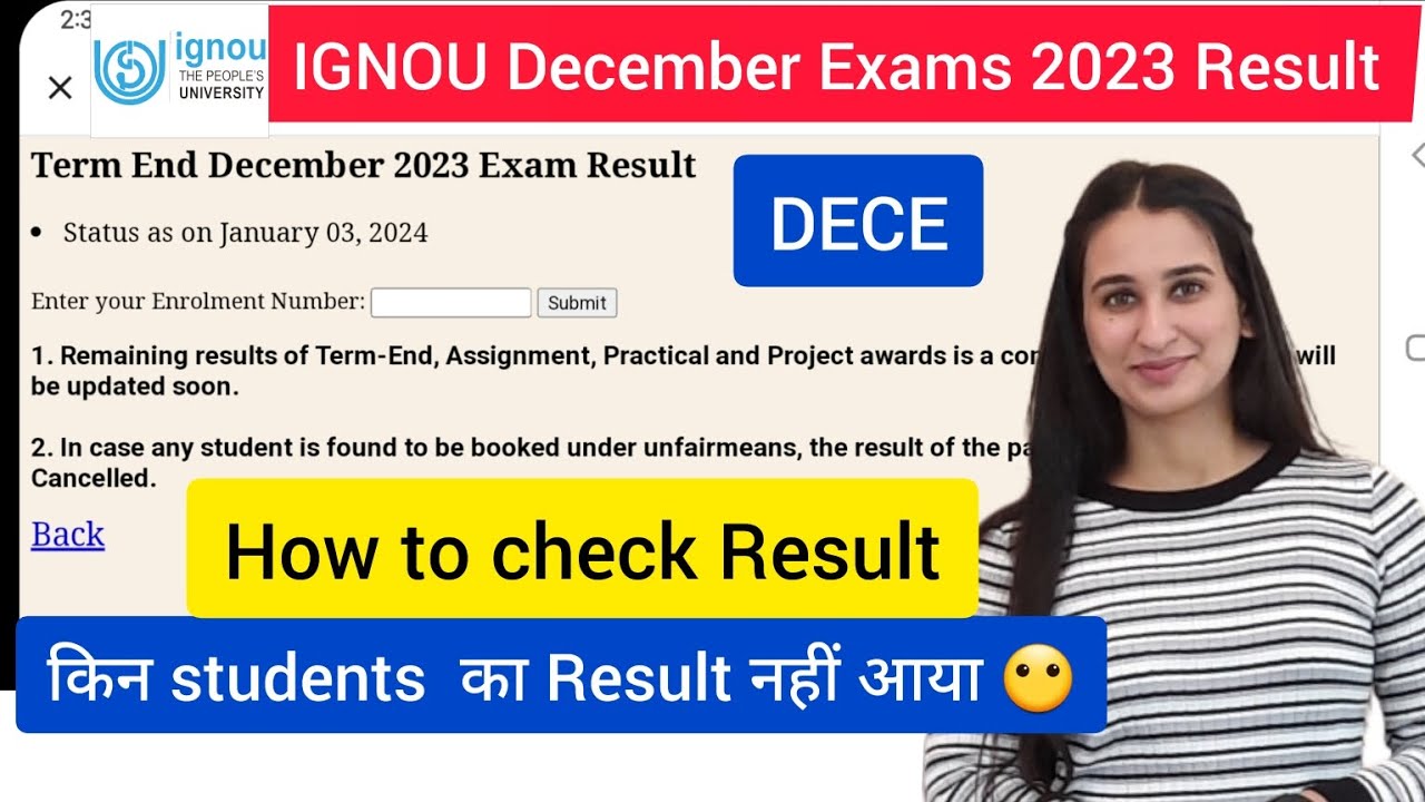 DECE IGNOU Result December 2023 Simran Gumber Level Up Learning - YouTube