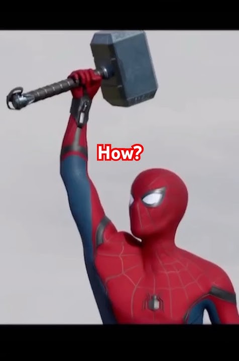 Can spider man lift mjolnir?#shorts - YouTube