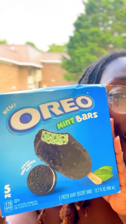New Oreo Mint Ice cream Bars⁉️ Lets try these #oreo #mint #shorts # ...