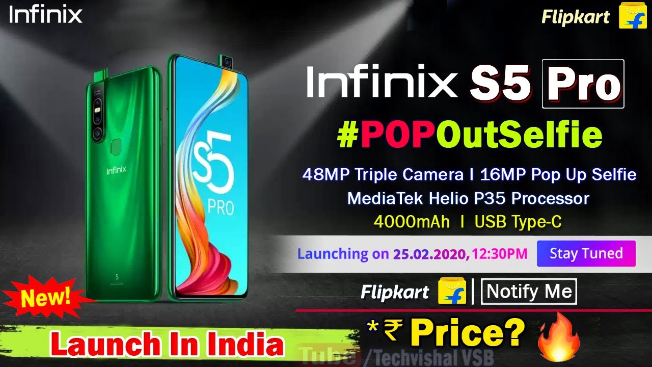 Infinix S5 Pro - Price, First Look, Full Specifications | 16MP Pop Up ...