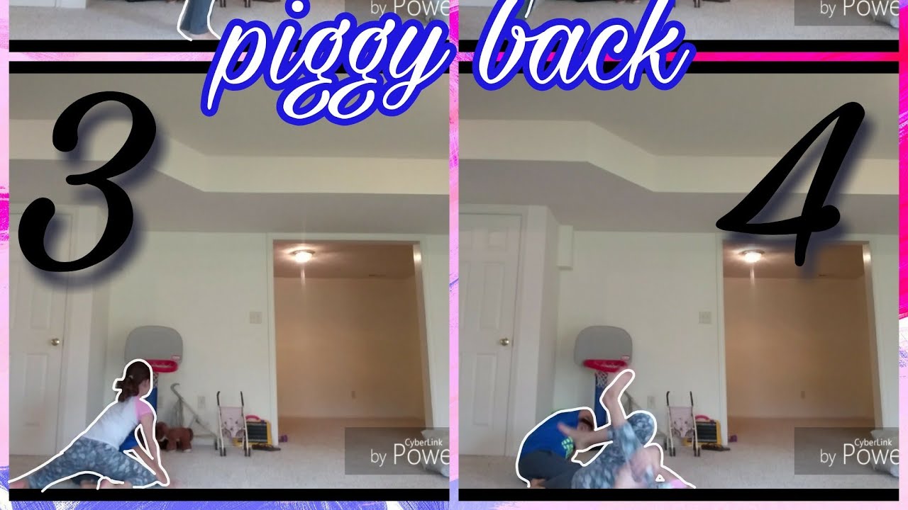 Piggy back horsey. . .GYMNASTICS?? - YouTube