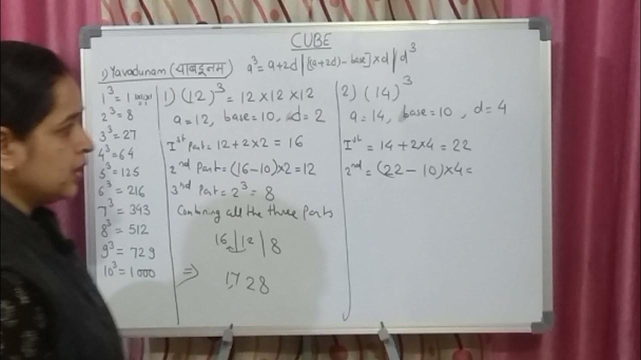 Part-1 | Vedic Cube | Yavadunam method - YouTube