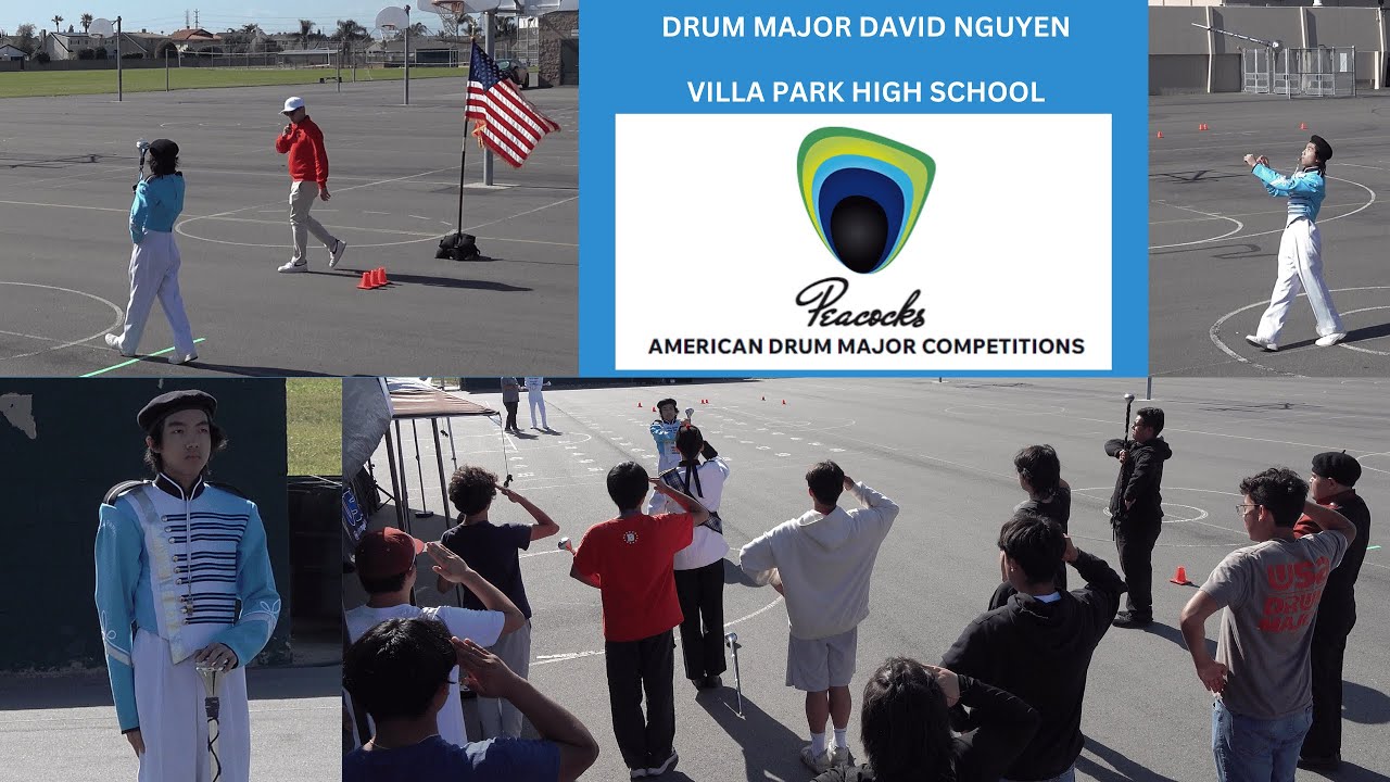Drum Major David Nguyen - 2024 Peacocks ADMC Drum Major Competition ...