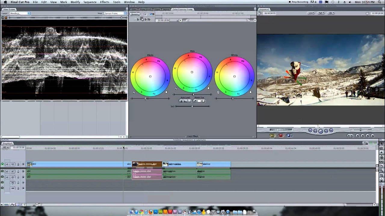 USC Ski & Snowboard Tutorial - Color Grading in Final Cut - YouTube