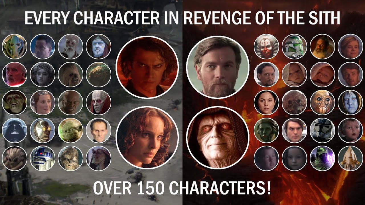 EVERY CHARACTER in Revenge of the Sith Named | Over 150+ Characters ...