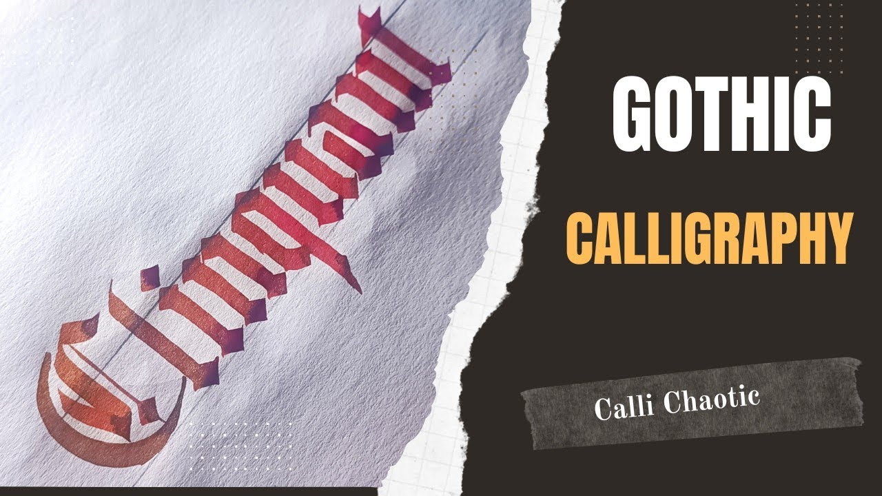 Gothic Calligraphy | Caligrafía Gòtica | Colors for Calligraphy - YouTube