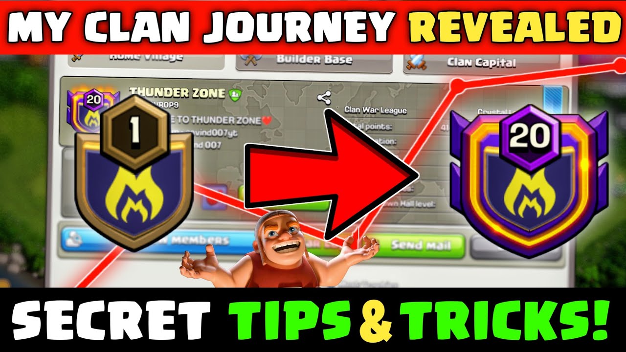 HOW I GOT 20 LEVEL CLAN | LEVEL UP YOUR CLAN FASTER IN CLASH OF CLANS ...