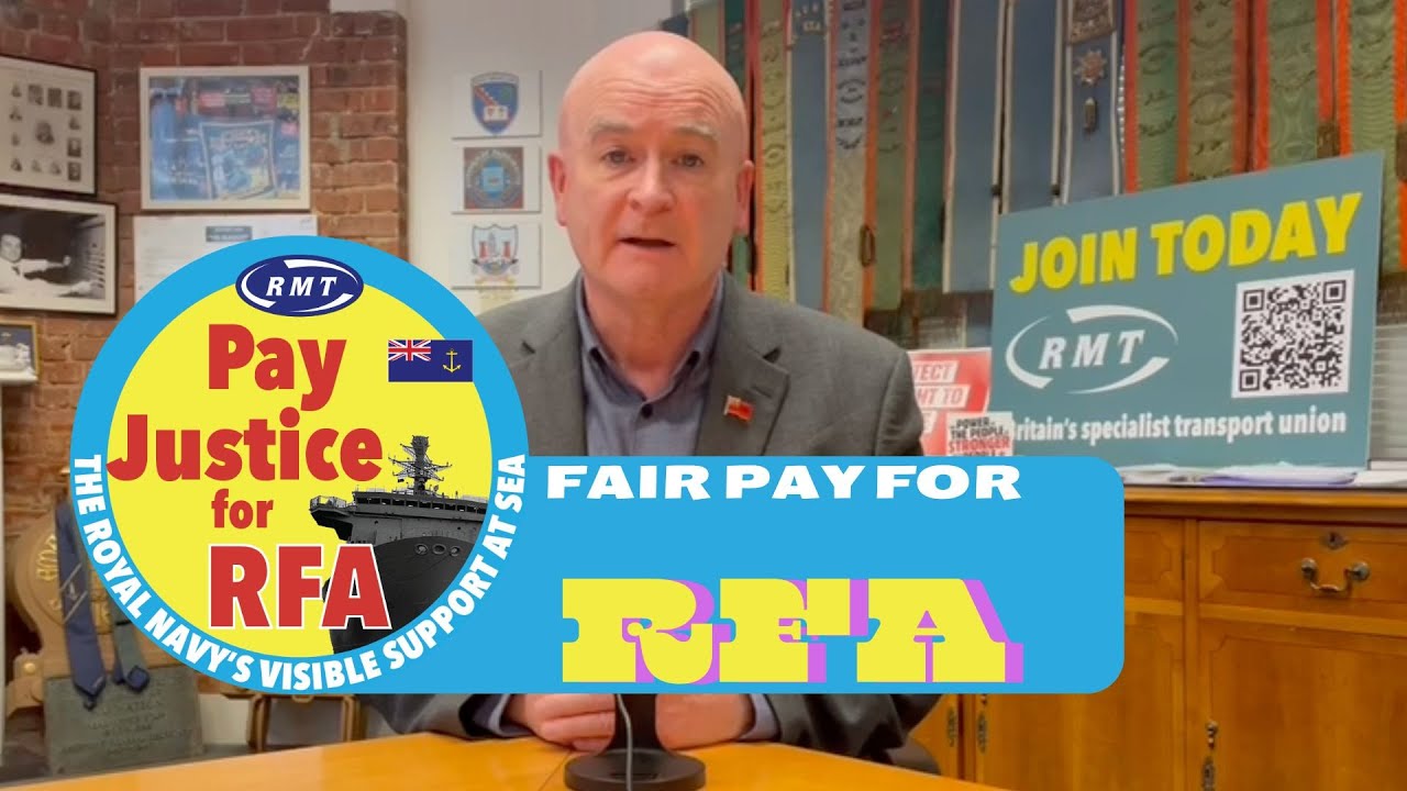 Message to striking RFA members - YouTube
