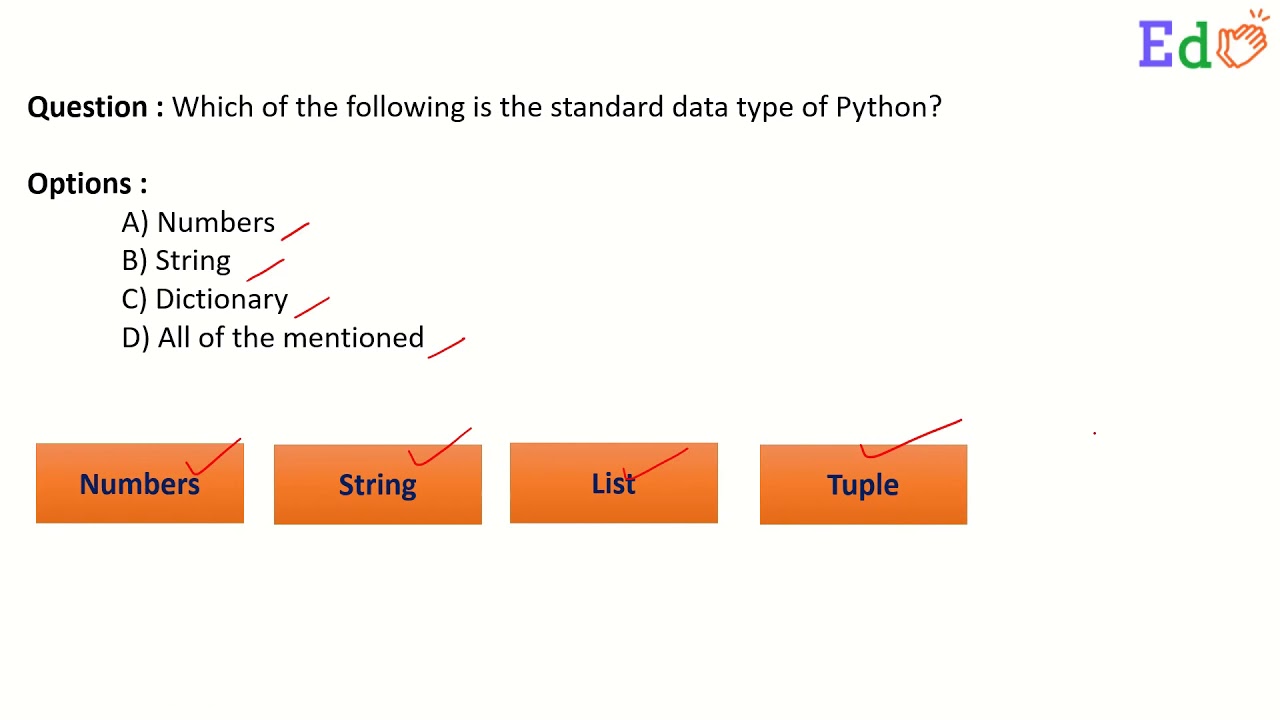Which Of The Following Is The Standard Data Type Of Python YouTube which-of-the-following-is-the-standard-data-type-of-python-youtube