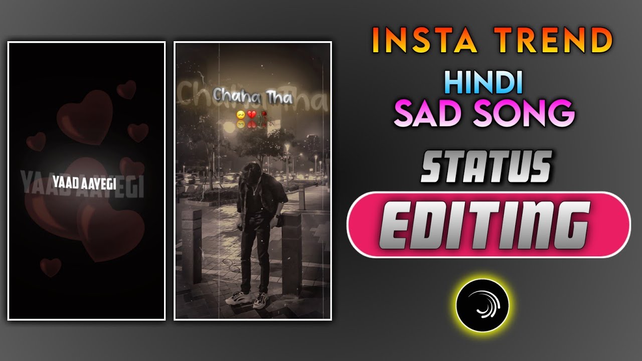 Insta Trend Hindi Sad Shayari Status Editing Alight Motion | Hindi Sad ...