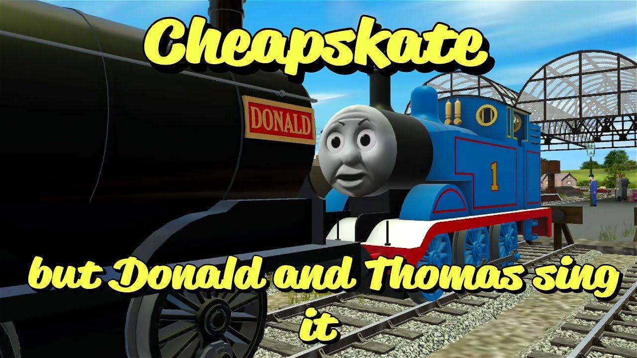 BLUE PUFFBALL | Cheapskate but Donald and Thomas sing it (FNF Cover ...