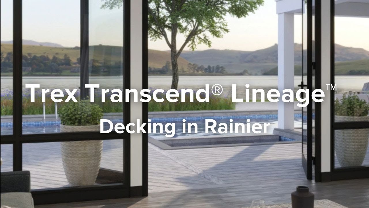 Explore Trex Transcend® Lineage™ Composite Decking in Rainier - YouTube