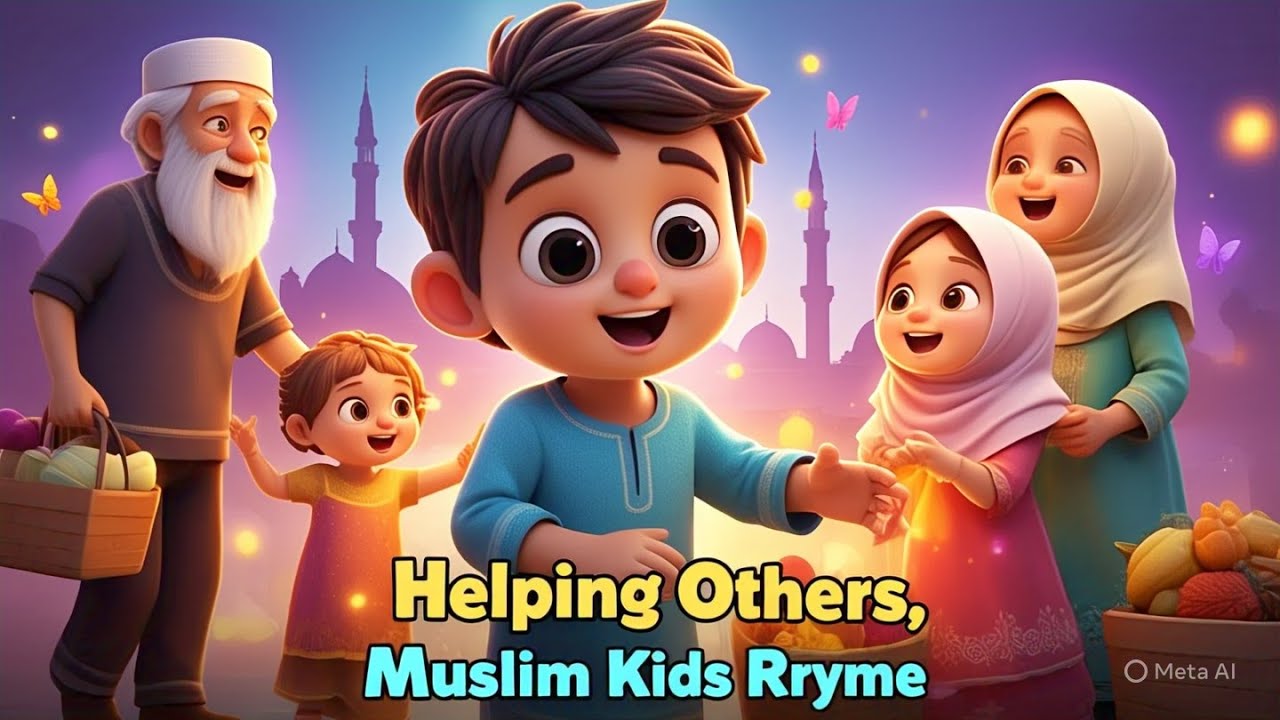 Helping Others – Muslim Kids Rhyme | Learn Kindness in Islam | Islamic ...