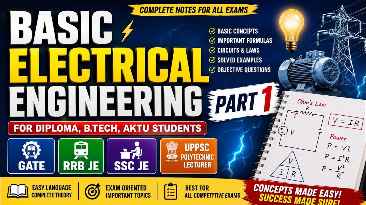 BASIC ELECTRICAL ENGINEERING OBJECTIVE QUESTIONS || BEE MCQII bee ...