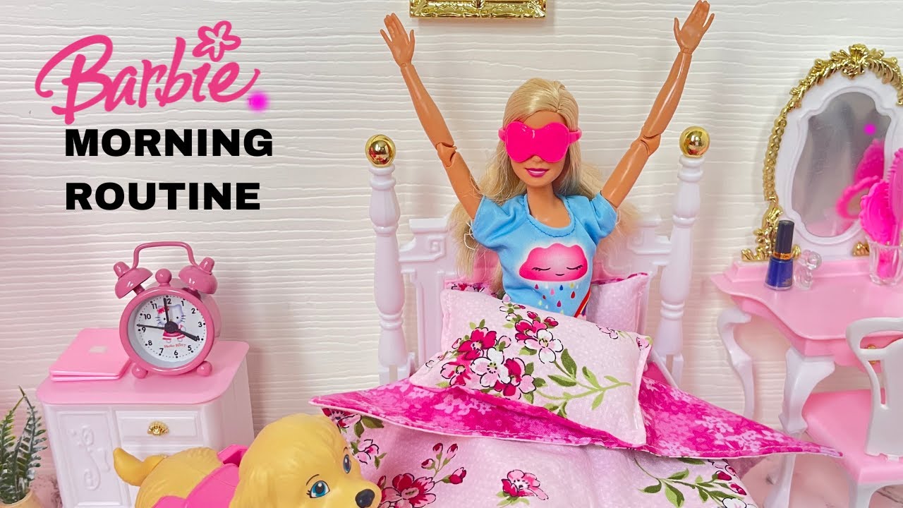 BARBIE MORNING ROUTINE🏠 - YouTube