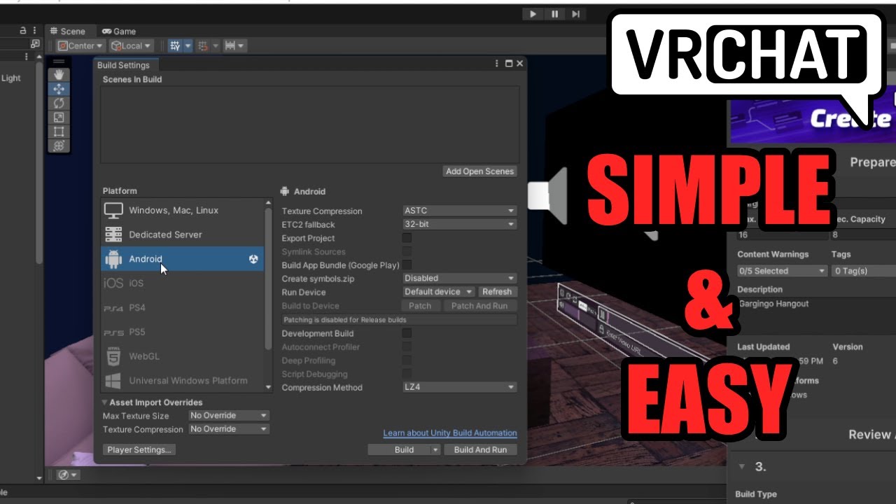 How to Upload a VR Chat World to Quest - YouTube