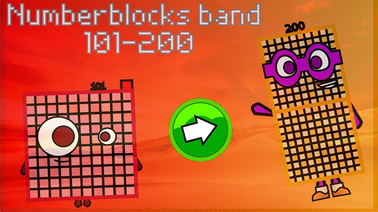 Numberblocks band (101-200) Numberblocks Music Video 2024! - YouTube