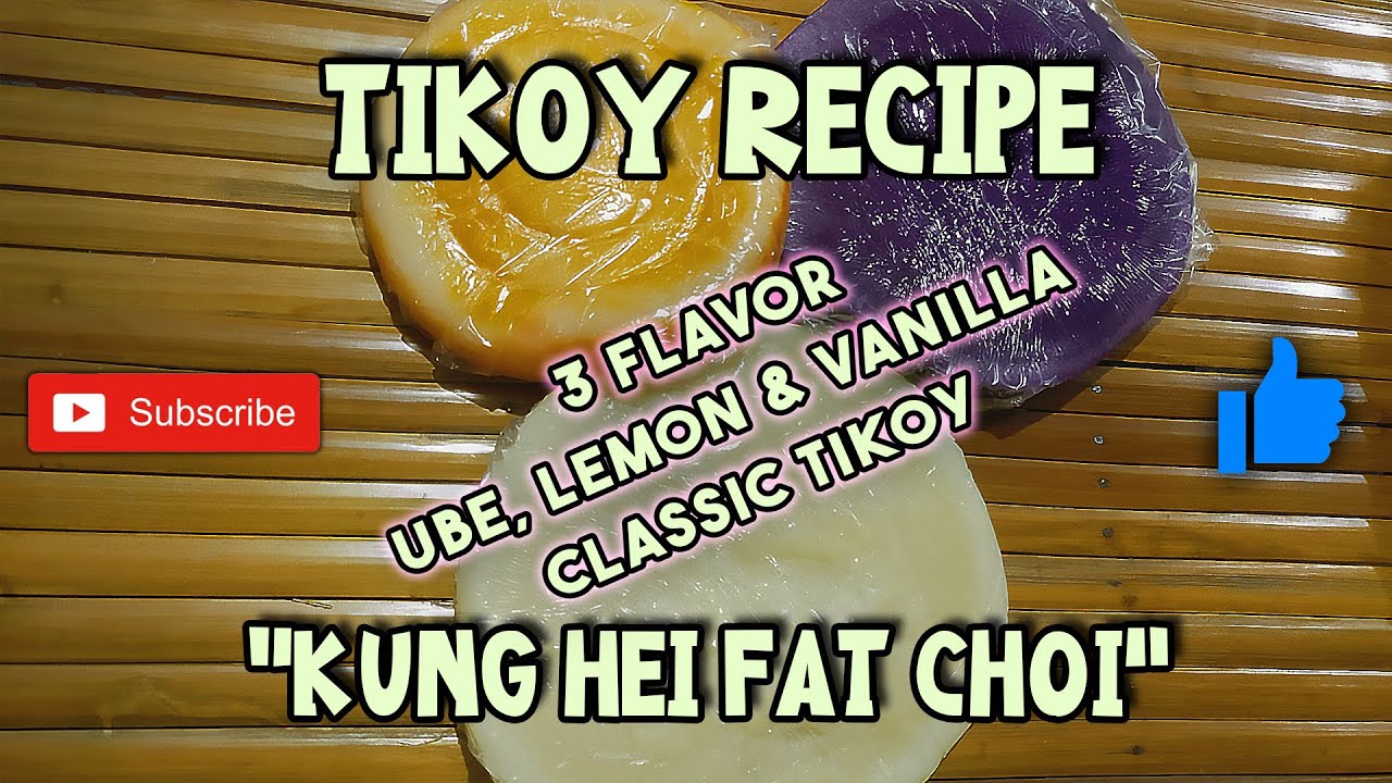 TIKOY RECIPE 3 FLAVOR tikoy ube, tikoy lemon and classic tikoy 年糕 NIAN ...