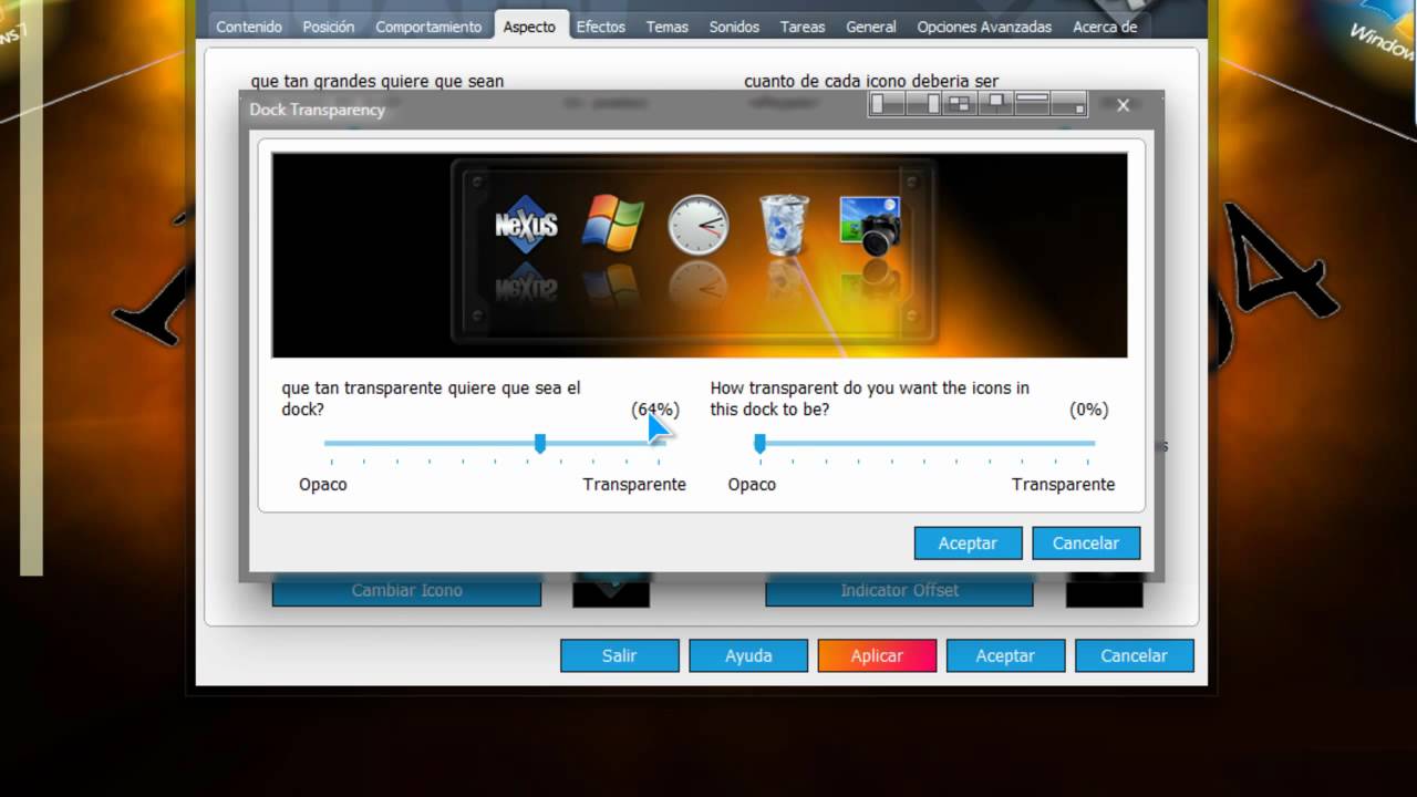 Barra Nexus Dock para Windows 7 /Configuracion/ - YouTube