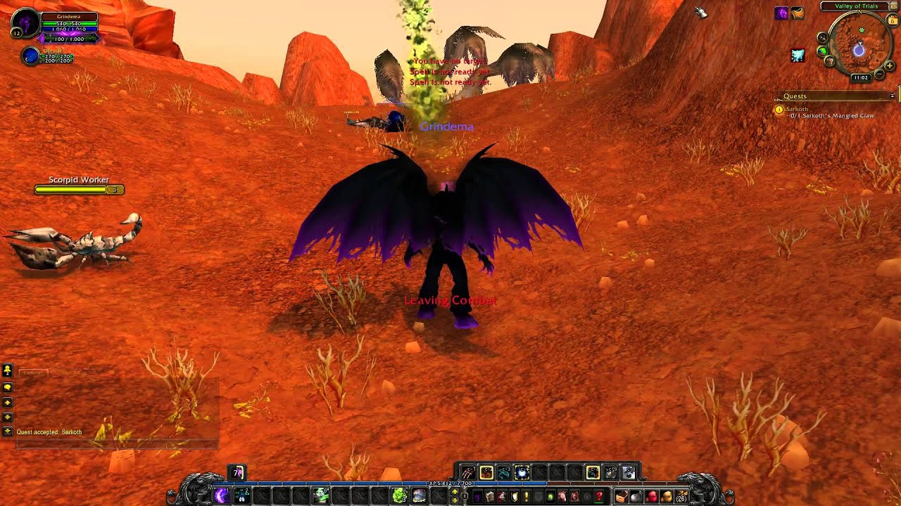 WoW quest #548 Sarkoth - YouTube