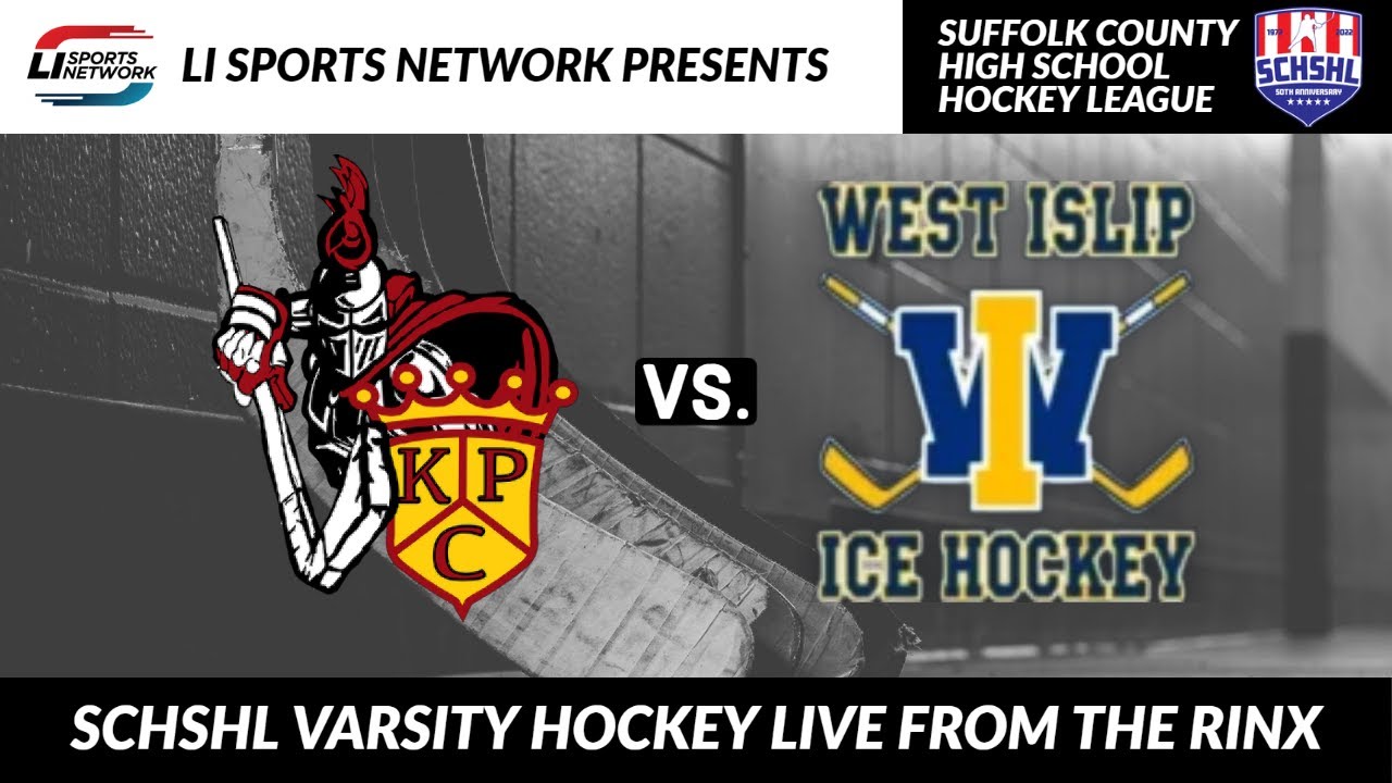 SCHSHL Varsity Hockey | Kings Park Commack vs West Islip - YouTube