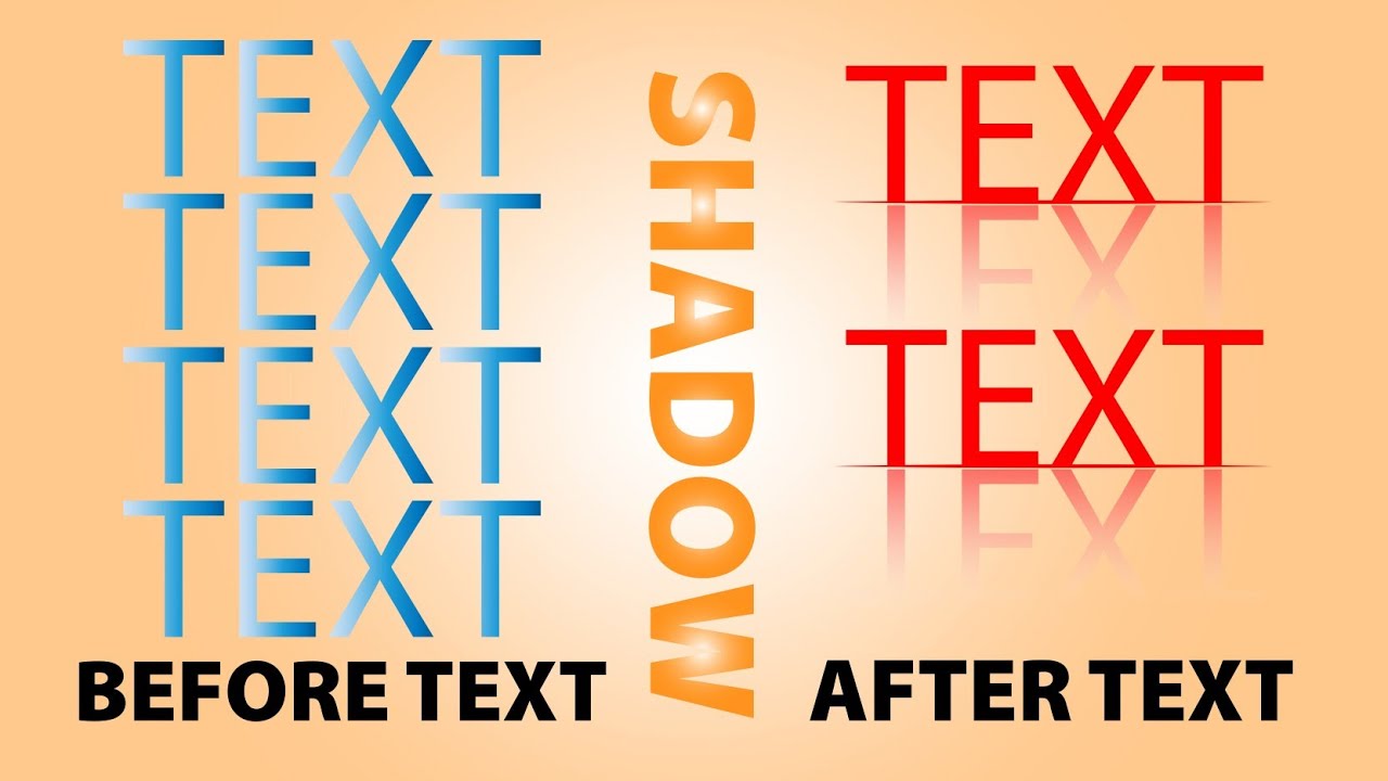 How to make text Shadow in adobe illustrator | text effect by ...